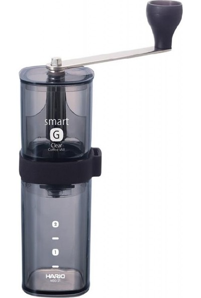 Hario Smart G Kahve Değirmeni Siyah Şeffaf
