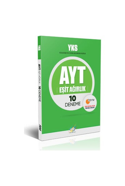 Fdd Ayt Eşit Ağırlık 10 Lu Deneme Sınavı Fdd Ayt Eşit Ağırlık 10 Lu Deneme Sınavı