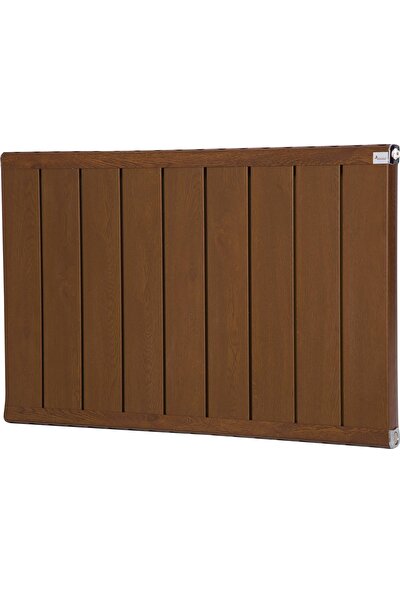 Dgvision Feronia Alüminyum Koyu Ahşap Radyatör 90*80 Cm Petek