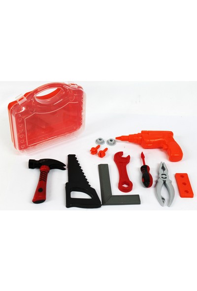 Mega Oyuncak Tamir Çantası 13 Parça Turuncu Kutuda Mega Oyuncak Tamir Çantası 13 Parça Turuncu Kutuda