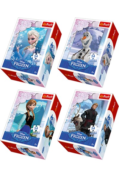 Trefl Disney Lisanslı Frozen Mini Puzzle Set 4 Adet 54 Parça Puzzle Elsa Anna Olaf Kristoff Trefl Disney Lisanslı Frozen Mini Puzzle Set 4 Adet 54 Parça Puzzle Elsa Anna Olaf Kristoff