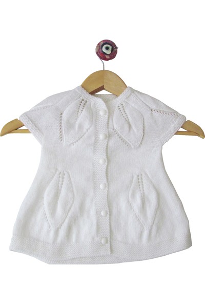 Pafuli El Örgüsü Yaprak Bebek/Çocuk Yeleği