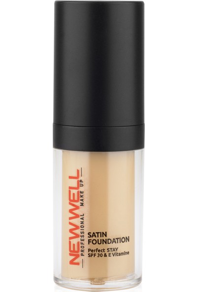 New Well Porselen Make-Up Satin Fondöten Spf 30& E Vitamine 01 New Well Porselen Make-Up Satin Fondöten Spf 30& E Vitamine 01