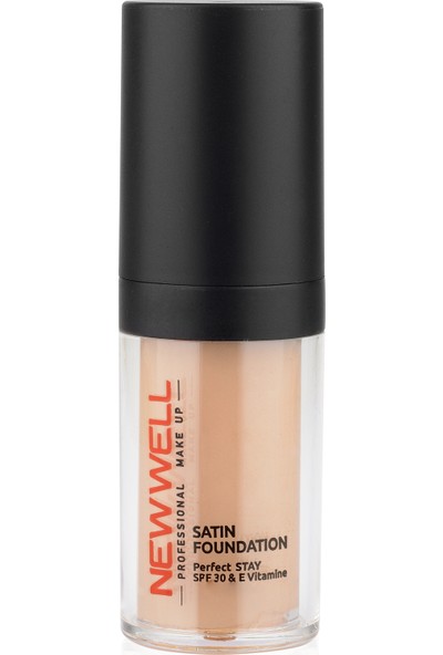 New Well Porselen Make-Up Satin Fondöten Spf 30& E Vitamine 01 New Well Porselen Make-Up Satin Fondöten Spf 30& E Vitamine 01