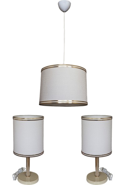 D-Light Rüya Yatak Odası Abajur Ve Avize Seti D-Light Rüya Yatak Odası Abajur Ve Avize Seti