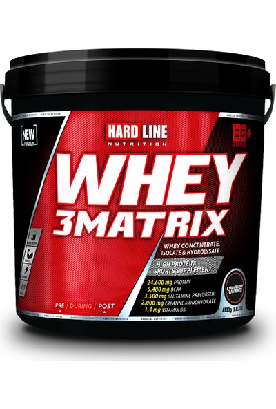 Hardline Nutrition Whey 3Matrıx Çikolata 4000 Gr. Hardline Nutrition Whey 3Matrıx Çikolata 4000 Gr.