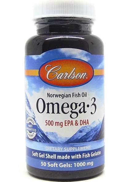 Carlson Omega-3 Balık Yağı 50 Kapsül Carlson Omega-3 Balık Yağı 50 Kapsül