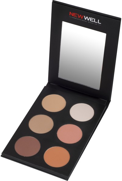 New Well Porselen Make -Up Kontür &Blush 6 Colour Paleti New Well Porselen Make -Up Kontür &Blush 6 Colour Paleti
