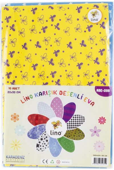 Lino Eva 20X30 Cm 10 Renk Desenli