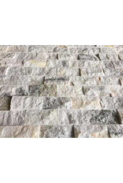 Markataş 5X10Cm White Mix Doğal Taş Mermer Patlatma Mozaik Duvar Kaplaması Markataş 5X10Cm White Mix Doğal Taş Mermer Patlatma Mozaik Duvar Kaplaması