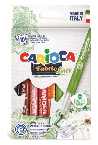 Carioca Keçeli Kumaş Boya Kalemi Fıne 10'Lu Carioca Keçeli Kumaş Boya Kalemi Fıne 10'Lu