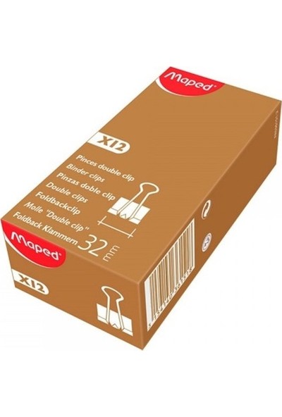 Maped Metal Kıskaç 32 mm 12 li Paket 036151 Maped Metal Kıskaç 32 mm 12 li Paket 036151