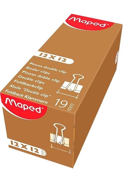 Maped 19 Mm Kıskaç 12 Li Kutu