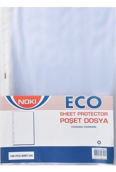 Noki Poşet Dosya Eco 300'Lü Paket