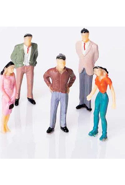 Eshel Maket 10'lu Renkli İnsan Figürleri 1/150