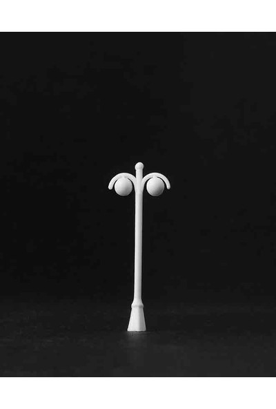 Eshel Maket Çift Işıklı Yaya Cadde Lambası 1/200 - 2'li