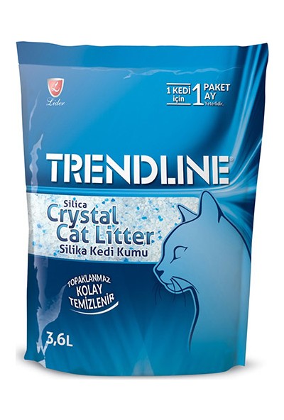 Markapet Trendline Tozsuz Silika Kedi Kumu 3.6 Lt