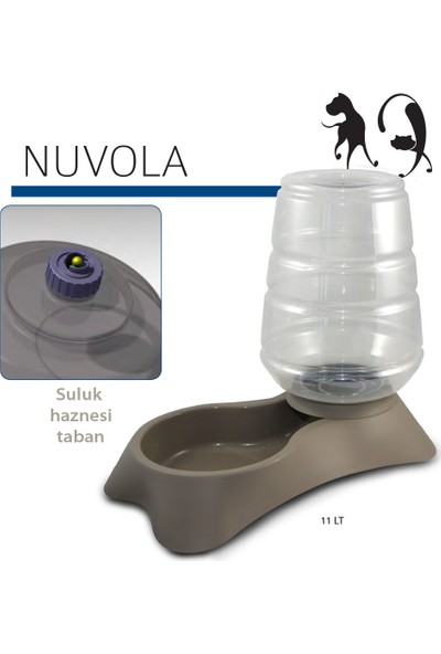 Mp Bergamo Nuvola Hazneli Köpek Su Sebili 11 Lt Kahverengi Mp Bergamo Nuvola Hazneli Köpek Su Sebili 11 Lt Kahverengi