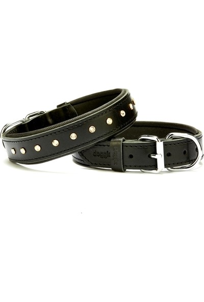 Doggie Kristal Taşlı Köpek Boyun Tasması 3 Cm / 55 Cm Siyah Doggie Kristal Taşlı Köpek Boyun Tasması 3 Cm / 55 Cm Siyah