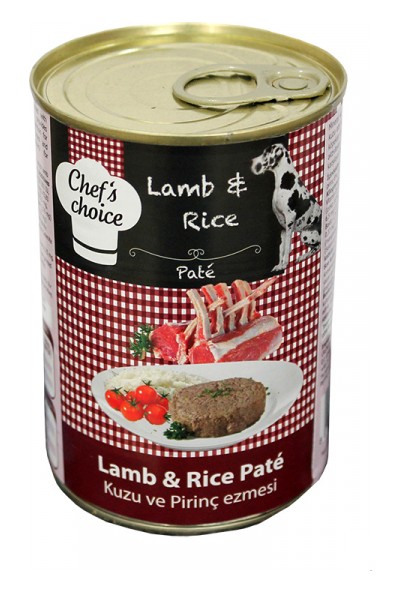 Chefs Choice Kuzu Etli Ve Pirinçli Konserve Mama 400 Gr Chefs Choice Kuzu Etli Ve Pirinçli Konserve Mama 400 Gr