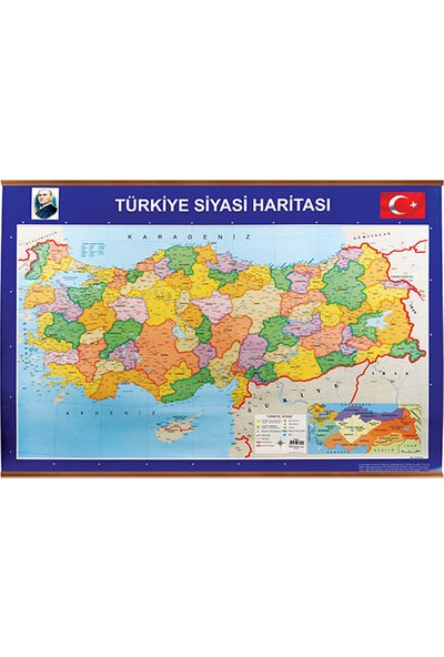 Meteor Türkiye Haritası Çıtalı Askılı 70 x 100 Meteor Türkiye Haritası Çıtalı Askılı 70 x 100