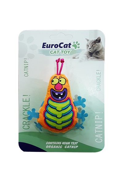 Eurocat Kedi Oyuncağı Turuncu Tırtıl 9,5 cm