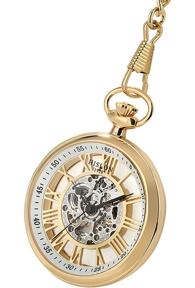 Hislon 9071-12113 Kurmalı Köstekli Cep Saat Hislon 9071-12113 Kurmalı Köstekli Cep Saat