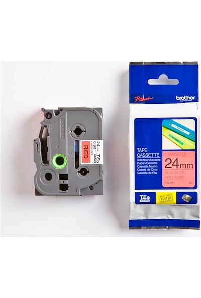 Brother Ptouch Etiket 24Mm Kırmızı-Siyah Tz451 Brother Ptouch Etiket 24Mm Kırmızı-Siyah Tz451