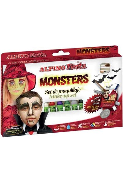 Alpıno Yüz Boyama Seti Fıesta Monsters Dl-009 Alpıno Yüz Boyama Seti Fıesta Monsters Dl-009