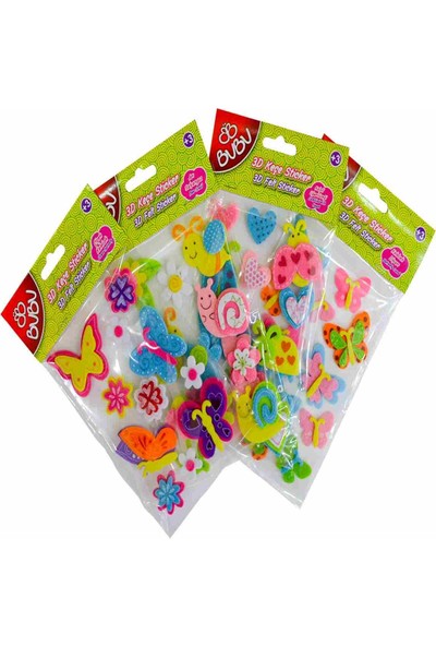 Bu-Bu Stıcker Keçe 3D Stand 24Lü Crn-Bubu-Sts009 Bu-Bu Stıcker Keçe 3D Stand 24Lü Crn-Bubu-Sts009