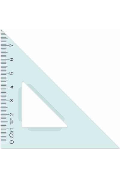 Hatas Gönye Teknik Resim Acryl 12/45 00560 Hatas Gönye Teknik Resim Acryl 12/45 00560