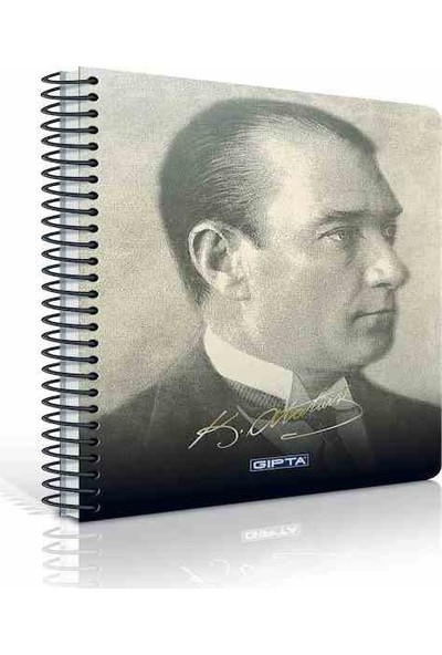 Gıpta Defter A4 Atatürk Spr. Karton 80Yp.Kar.2606 Gıpta Defter A4 Atatürk Spr. Karton 80Yp.Kar.2606