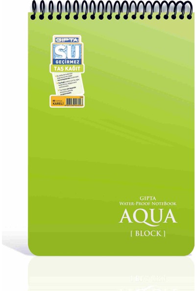Gıpta Bloknot A6 Aqua Block Spr. Pp 80Yp Kar.1922 Gıpta Bloknot A6 Aqua Block Spr. Pp 80Yp Kar.1922