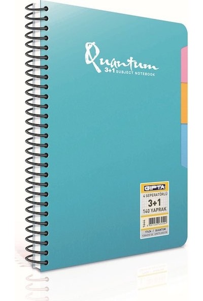 Gıpta Defter 17X24 Quantum 4 Sep.Spr.Pp 140Yp.1644 Gıpta Defter 17X24 Quantum 4 Sep.Spr.Pp 140Yp.1644