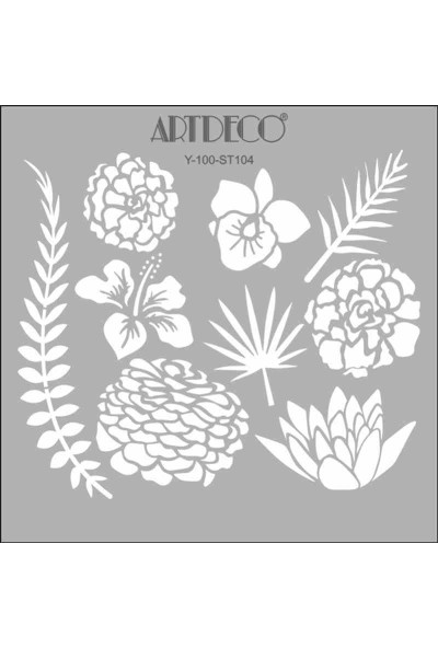 Artdeco Resim Şablonu 30X30 Botanik St104