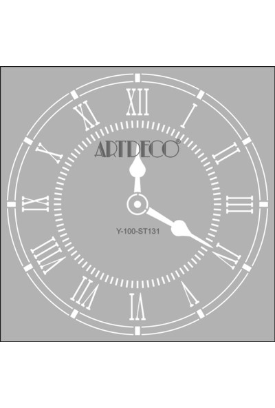 Artdeco Resim Şablonu 30X30 Saat St131