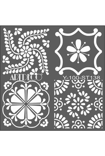 Artdeco Resim Şablonu 30X30 Dörtlü Talavera St138