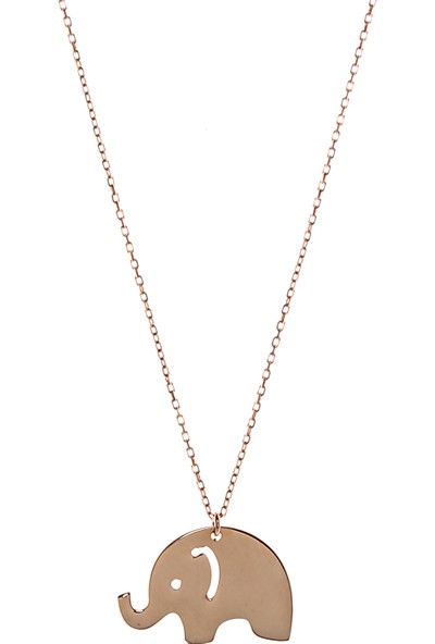 Mat Takı Tasarım 14 Ayar Altın Fil Kolye Mat Takı Tasarım 14 Ayar Altın Fil Kolye