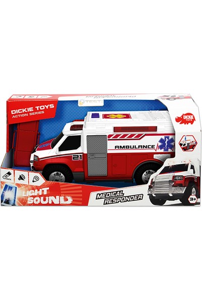 Dickie Toys Işık Ve Ses İşlevli Ambulans Aracı Dickie Toys Işık Ve Ses İşlevli Ambulans Aracı