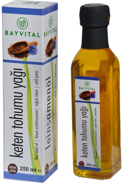 Bayvital Keten Tohumu Yağı 250 ml Bayvital Keten Tohumu Yağı 250 ml