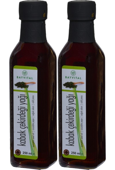 Bayvital 2 X 250 ml Soğuk Sıkım Kabak Çekirdeği Yağı 500 ml Bayvital 2 X 250 ml Soğuk Sıkım Kabak Çekirdeği Yağı 500 ml
