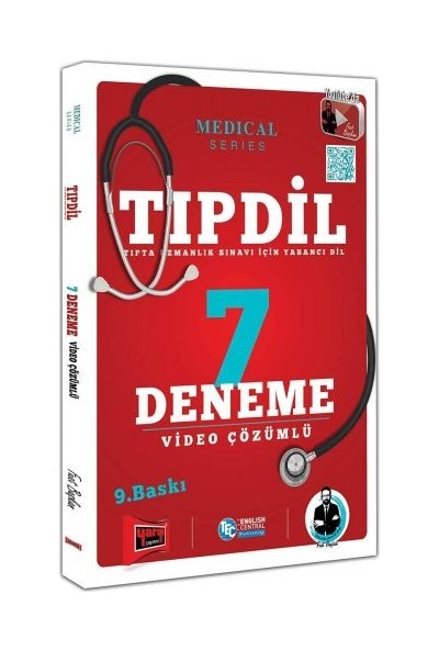 Yargı Yayınevi TIPDİL Video Çözümlü 7 Deneme Sınavı 9. Baskı