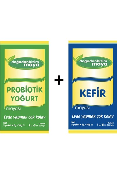 Doğadan Bizim Kefir + Probiyotik Yoğurt Maya Doğadan Bizim Kefir + Probiyotik Yoğurt Maya