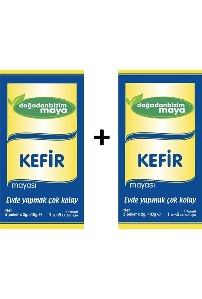 Doğadan Bizim Kefir Mayası 2'Li Set Doğadan Bizim Kefir Mayası 2'Li Set