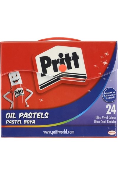 Pritt 24 Renk Çantalı Pastel 1048064