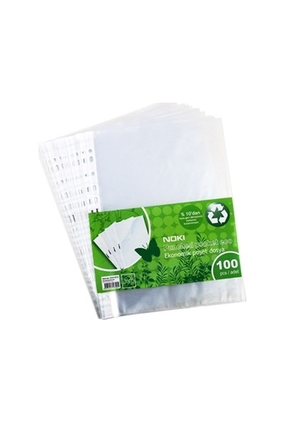 Noki A4 Eko Poşet Dosya 100 Lü 4830-Eco