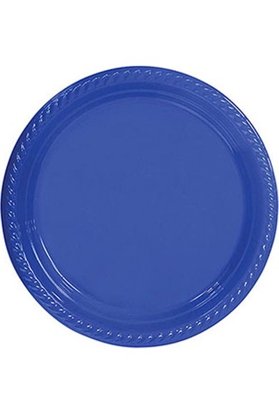 Parti Feneri Koyu Mavi Plastik Tabak 22 cm 10 Adet Parti Feneri Koyu Mavi Plastik Tabak 22 cm 10 Adet