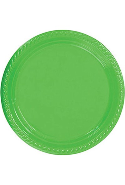 Parti Feneri Yeşil Plastik Tabak 22 cm 10 Adet Parti Feneri Yeşil Plastik Tabak 22 cm 10 Adet