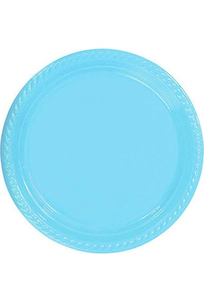 Parti Feneri Açık Mavi Plastik Tabak 22 cm 25 Adet Parti Feneri Açık Mavi Plastik Tabak 22 cm 25 Adet