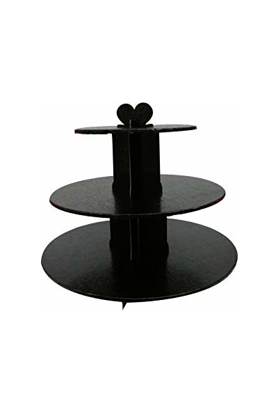 Parti Feneri Siyah Puantiyeli Cupcake Standı Parti Feneri Siyah Puantiyeli Cupcake Standı